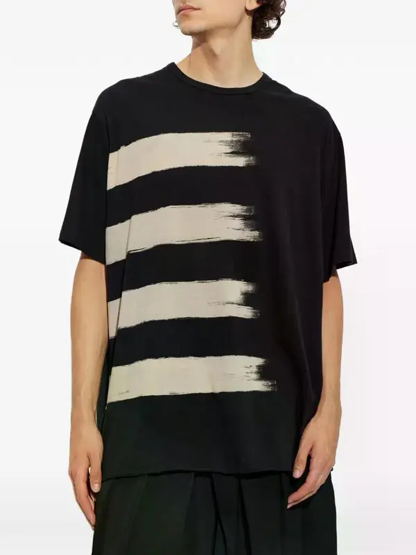 Yohji Yamamoto Brushstroke-print T-shirt