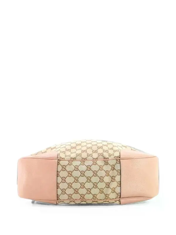 Gucci Bree Gg Canvas With Leather Large Hobo Bag