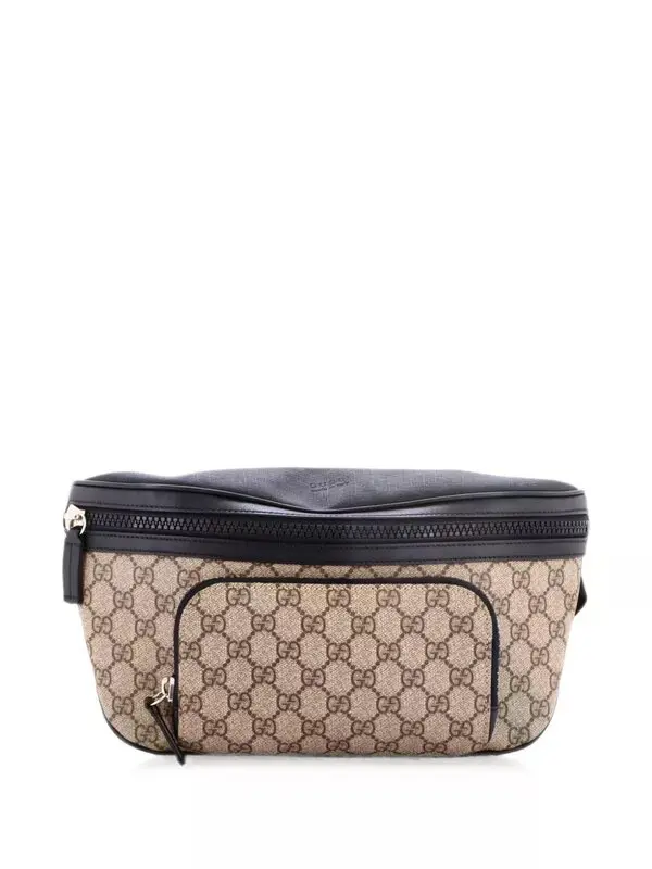 Gucci Eden Waist Bag Gg Coated Canvas Large Belt Bag - Brown