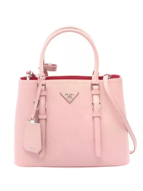 Prada 2010-2026 Small Saffiano Cuir Double Handle Satchel
