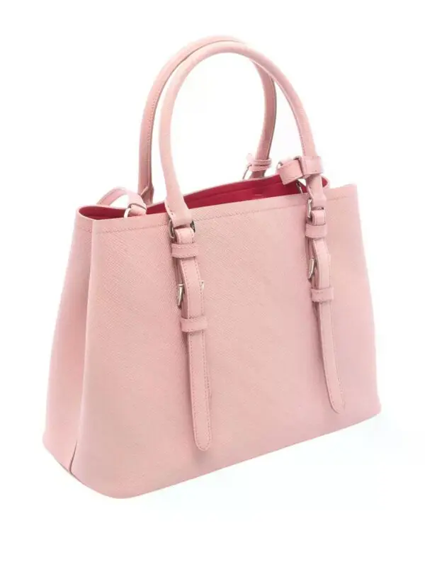 Prada 2010-2026 Small Saffiano Cuir Double Handle Satchel