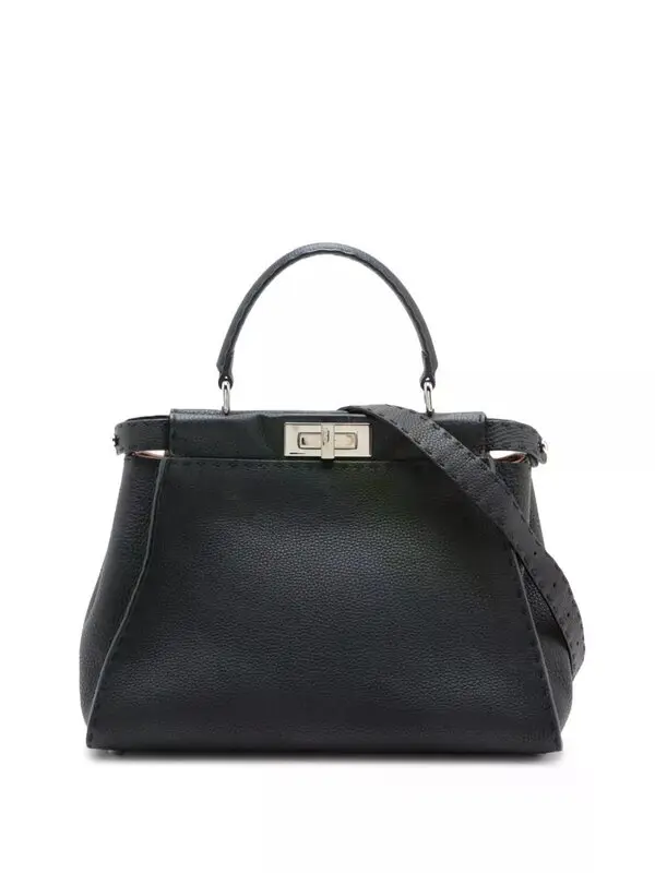 Fendi Medium Leather Selleria Peekaboo Iconic Satchel