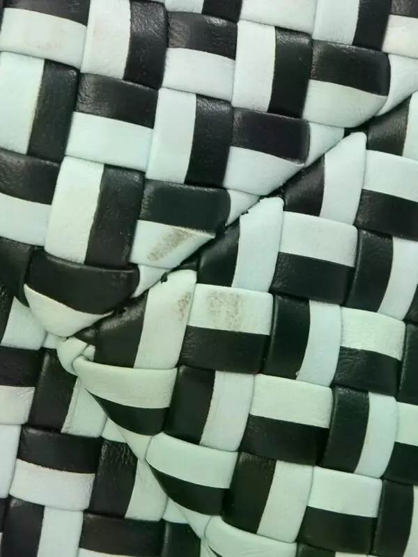 Bottega Veneta 2012-2026 Bicolor Leather Intrecciato Tote Bag - Green