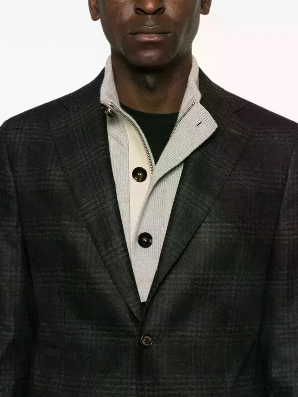 Eleventy Check-pattern Blazer