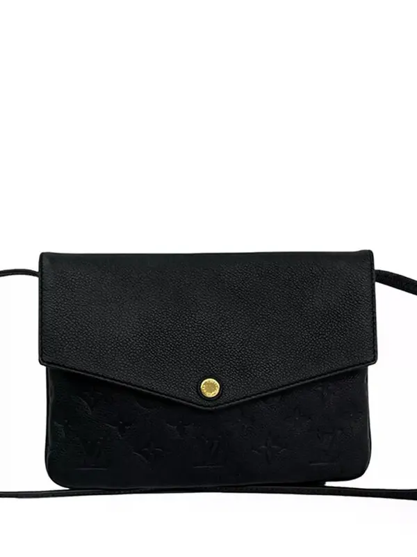LOUIS VUITTON Monogram Empreinte Twice Crossbody Bag - Black