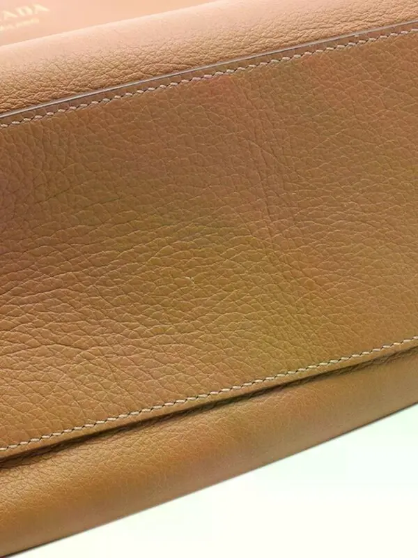 Prada 2023 Leather Tote Bag - Brown