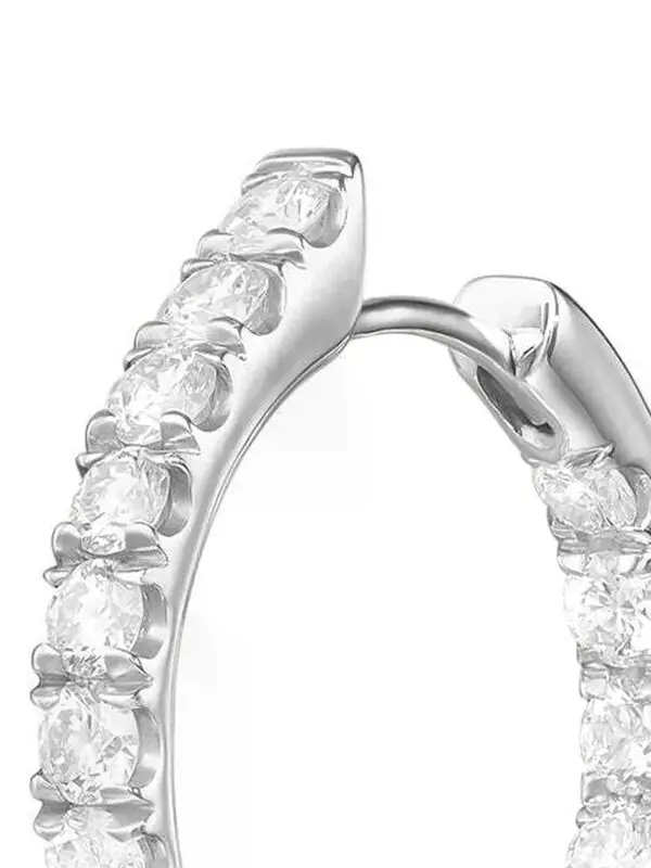 Melissa Kaye Medium Clara Diamond Hoop Earrings
