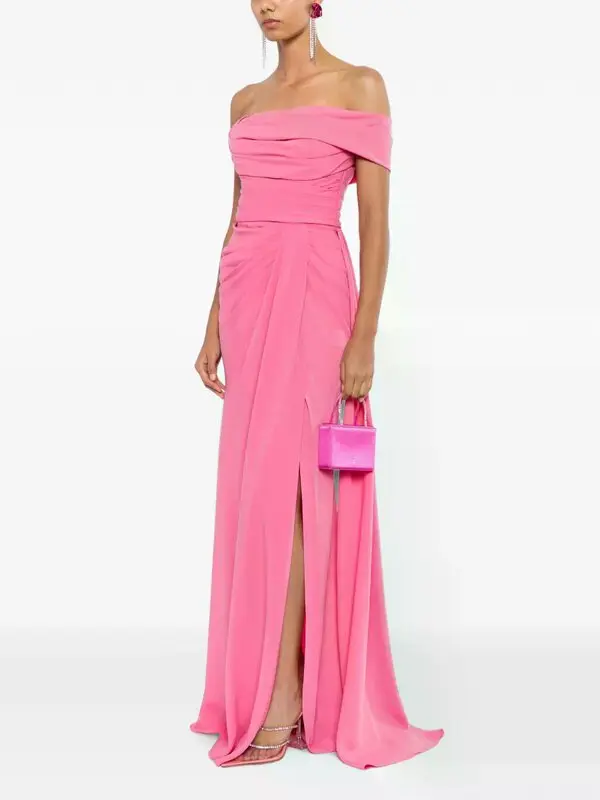 Zuhair Murad Off-shoulder Draped Gown