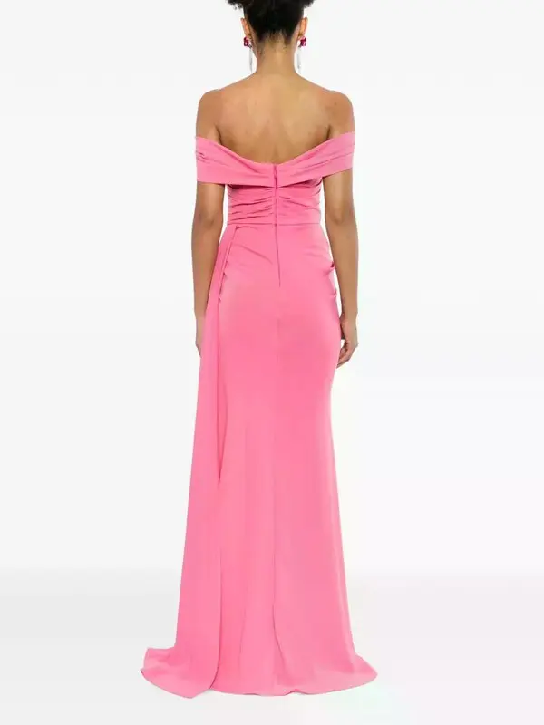 Zuhair Murad Off-shoulder Draped Gown