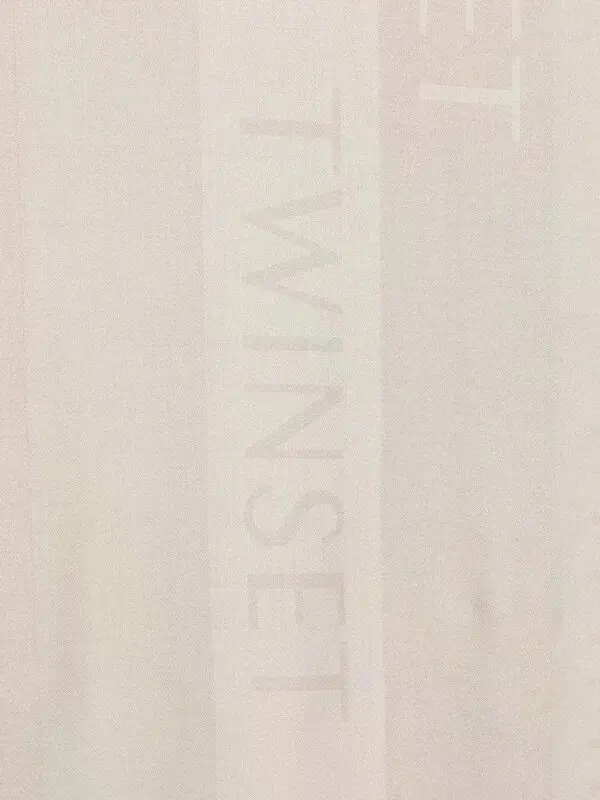 TWINSET Logo-print Frayed Scarf - Neutrals