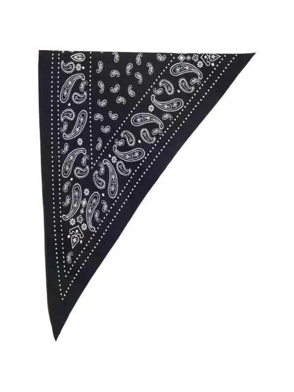 Destin Paisley-print Bandana Scarf - Blue