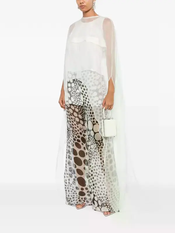 ISABEL SANCHIS Organza High-low Cape