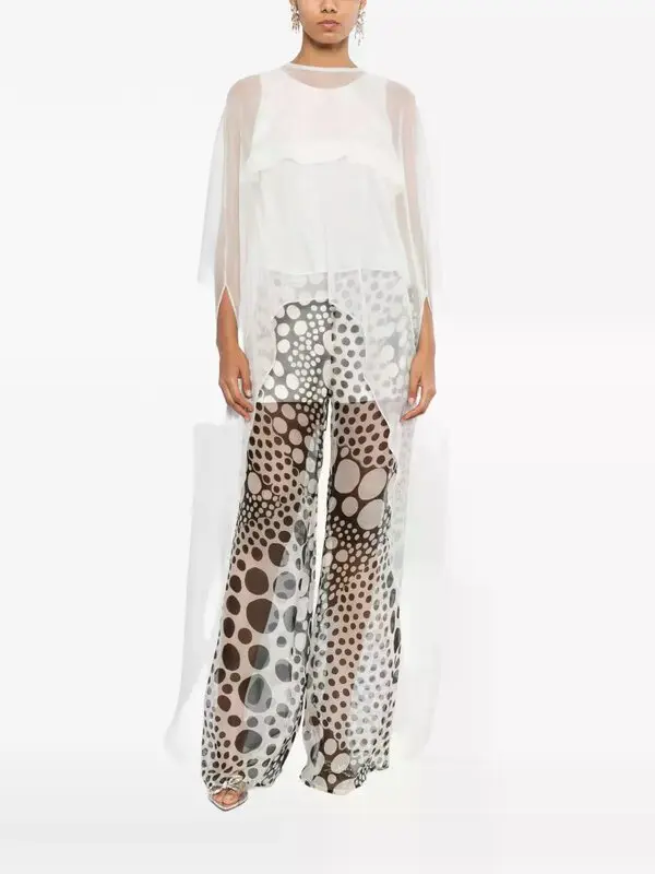 ISABEL SANCHIS Organza High-low Cape