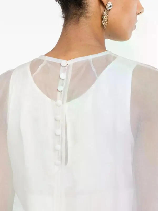 ISABEL SANCHIS Organza High-low Cape