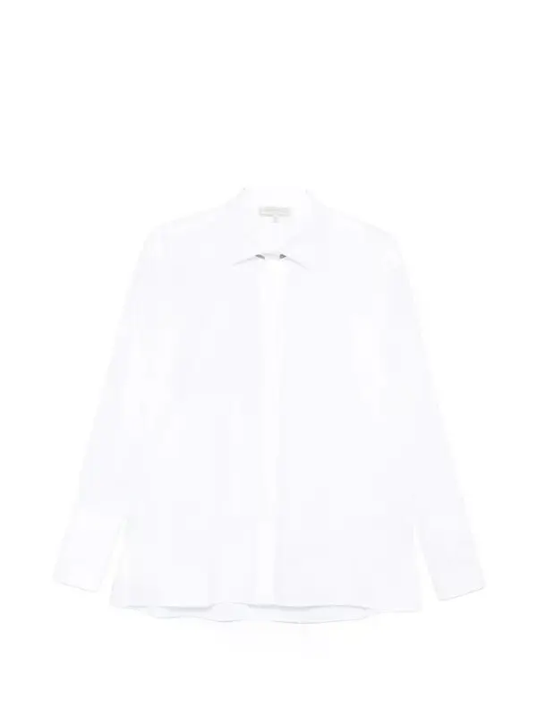 Antonelli Firenze Amaretto Concealed-front Button-cuff Shirt