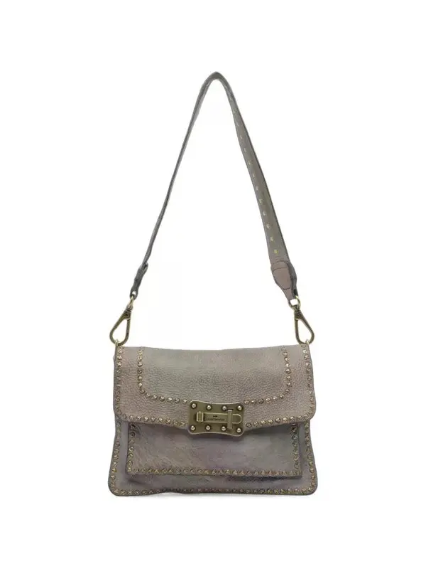 CAMPOMAGGI Agnese Stud-embellished Leather Shoulder Bag