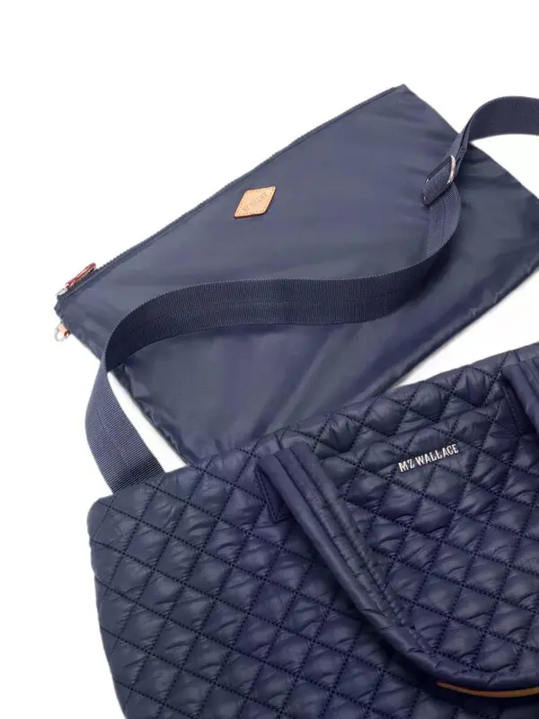 Mz Wallace Metro Deluxe Quilted Tote Bag - Blue