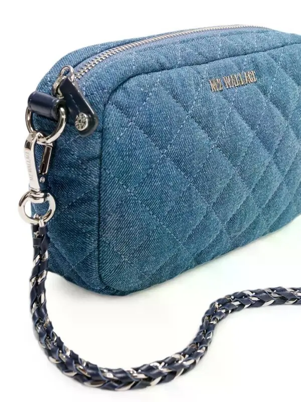 Mz Wallace Mini Crosby Quilted Crossbody Bag - Blue