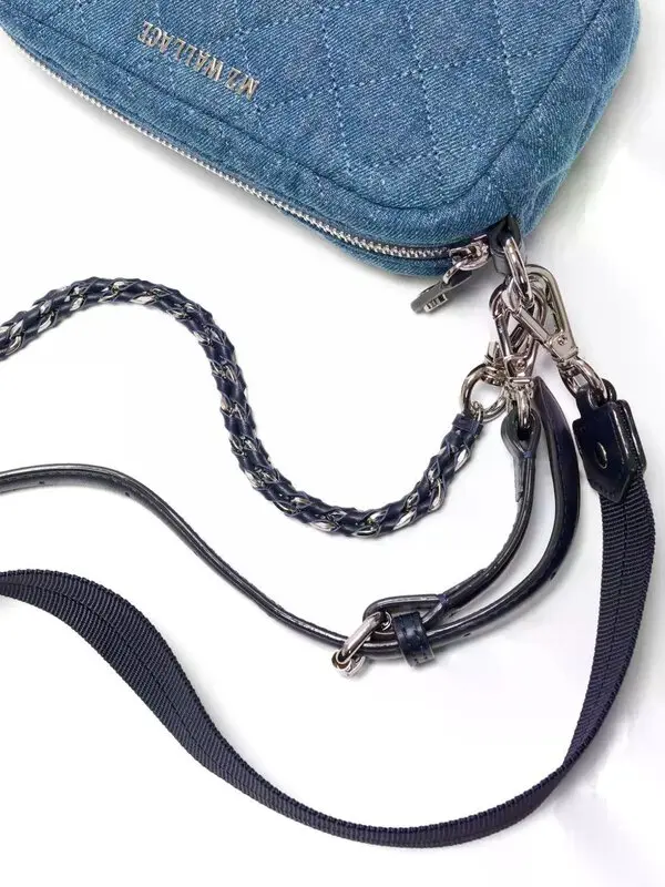 Mz Wallace Mini Crosby Quilted Crossbody Bag - Blue