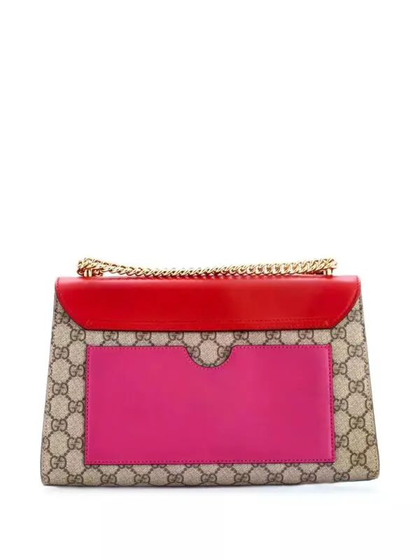 Gucci Padlock Gg Coated Canvas And Leather Medium Shoulder Bag