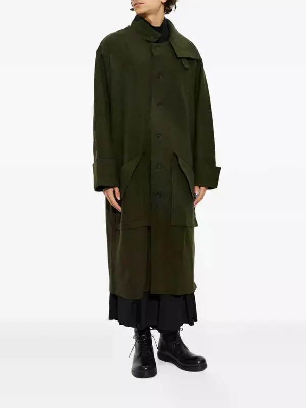 Yohji Yamamoto Stand-up Collar Coat