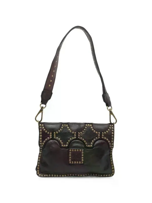 CAMPOMAGGI Agnese Stud-embellished Leather Shoulder Bag