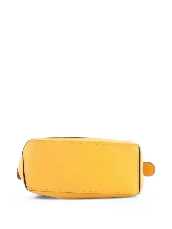 Loewe Puzzle Bag Leather Mini Crossbody Bag - Yellow