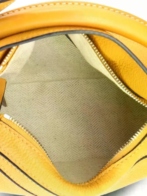 Loewe Puzzle Bag Leather Mini Crossbody Bag - Yellow