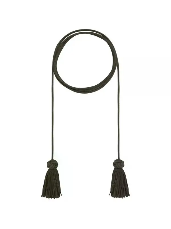 PIERRE-LOUIS MASCIA Tassel-detail Belt - Green