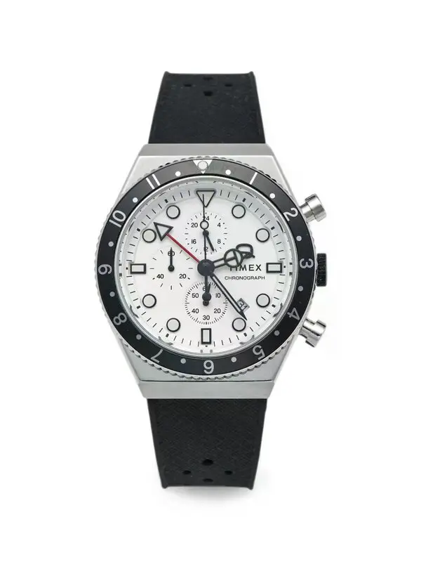 TIMEX Q Chronograph 40mm Watch - White