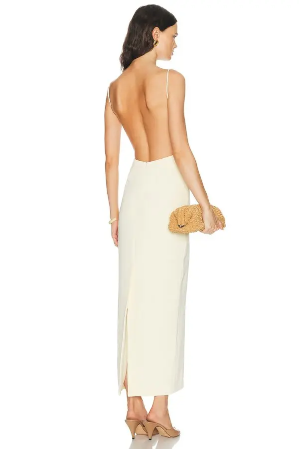 EAVES X Blake Evin Dani Polished Crepe Maxi Dress
