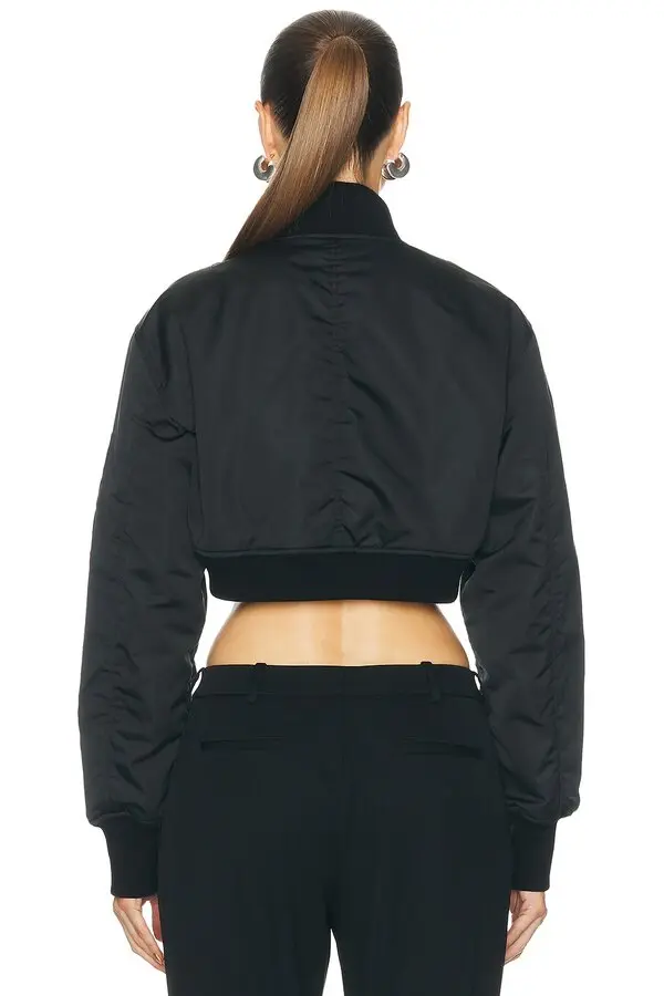 Balenciaga Cropped Bomber Jacket