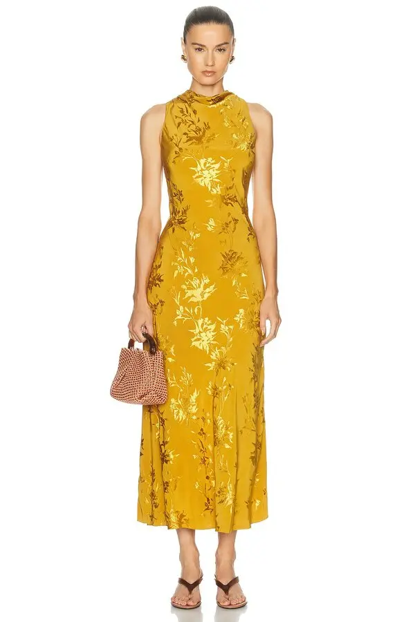 Hemant & Nandita Cowl Midi Dress