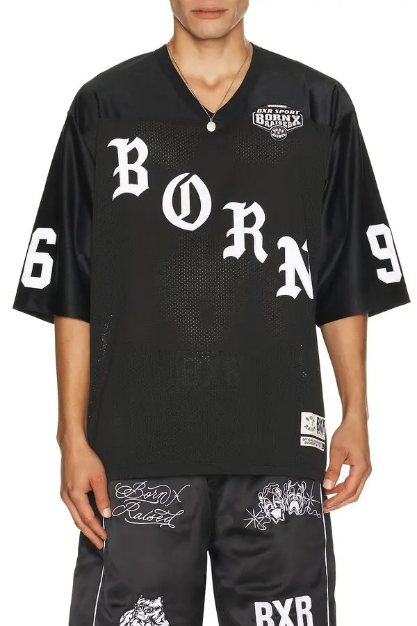 BORN X RAISED Paranoia Football Jersey