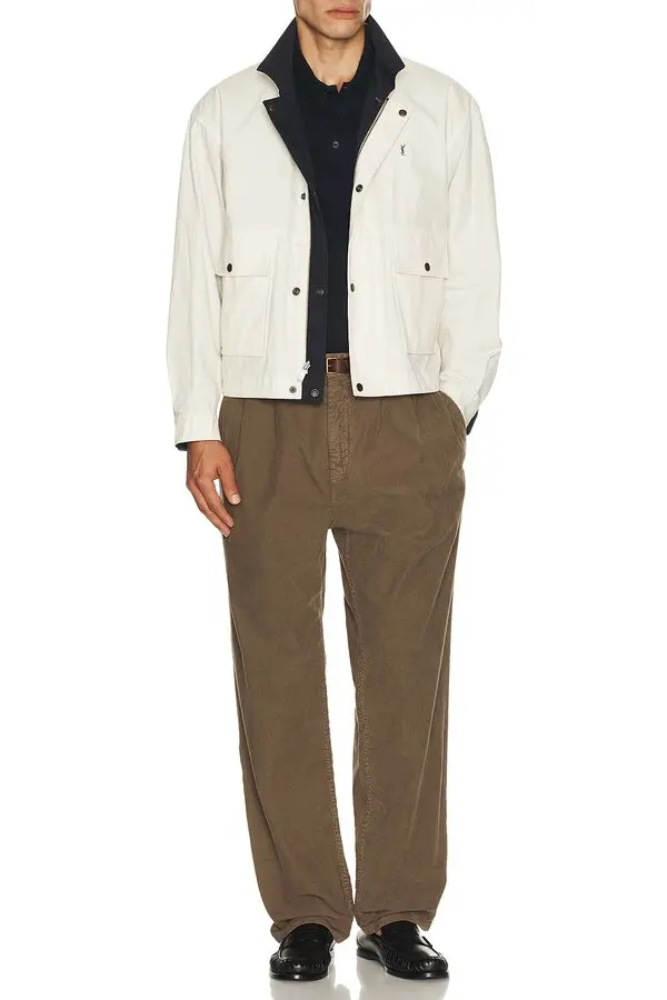 Saint Laurent Cassandre Embroidered Polo