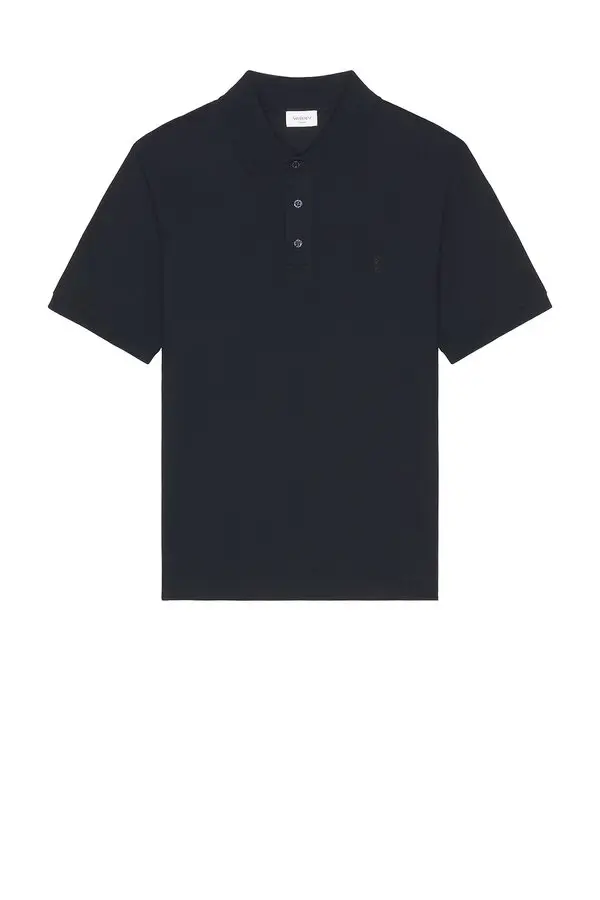 Saint Laurent Cassandre Embroidered Polo