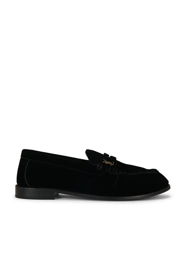 Saint Laurent Le Loafer Supple Pin In Black - Noir