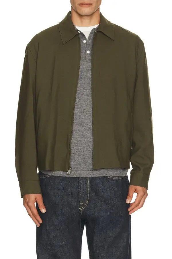 Simkhai Sidney Blouson Jacket In Olive