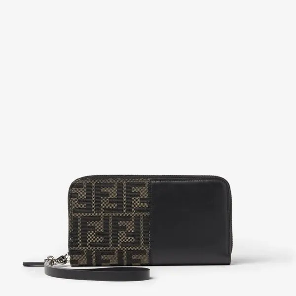 Fendi Ff Jacquard Zip Around