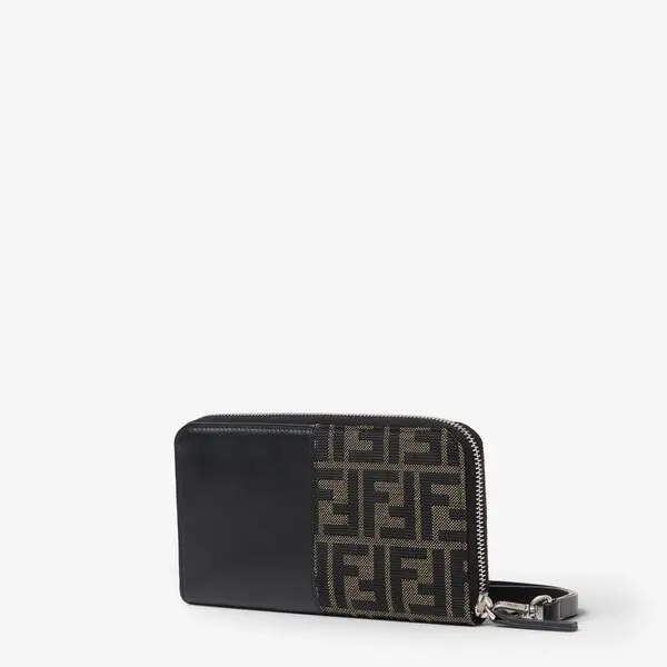 Fendi Ff Jacquard Zip Around
