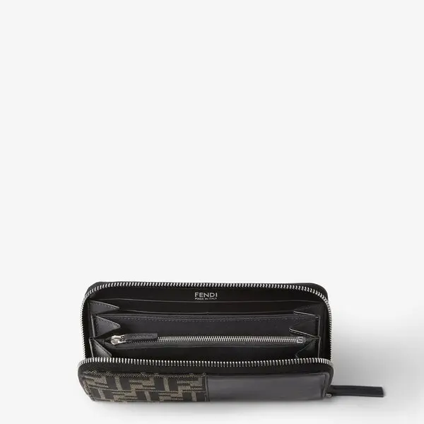 Fendi Ff Jacquard Zip Around