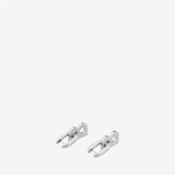 Balenciaga B Chain Xs Earrings - Silver