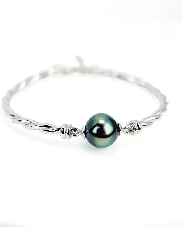 SMUCCII Mossia Tahitian Pearl Bracelet - Silver