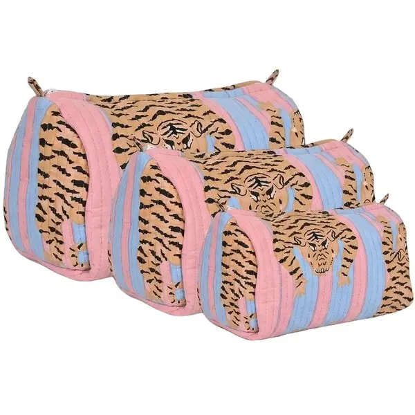 CYC Tibetan Tiger Three Piece Travel Set - Blue/pink