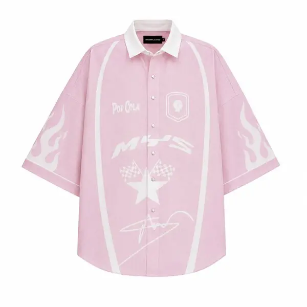 MYSIMPLICATED Pink / White Pop Cola Shirt In Pink