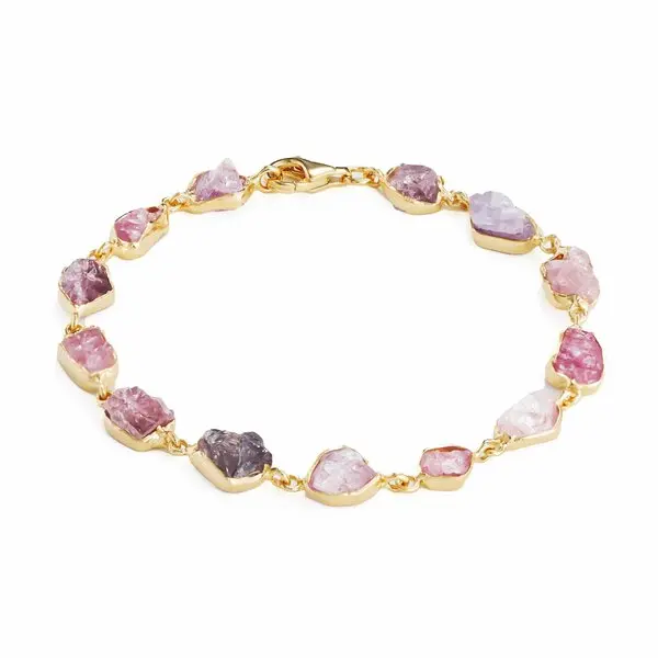 GERMAN KABIRSKI Syzygy Gold Plated Silver Bracelet With Raw Spinel
