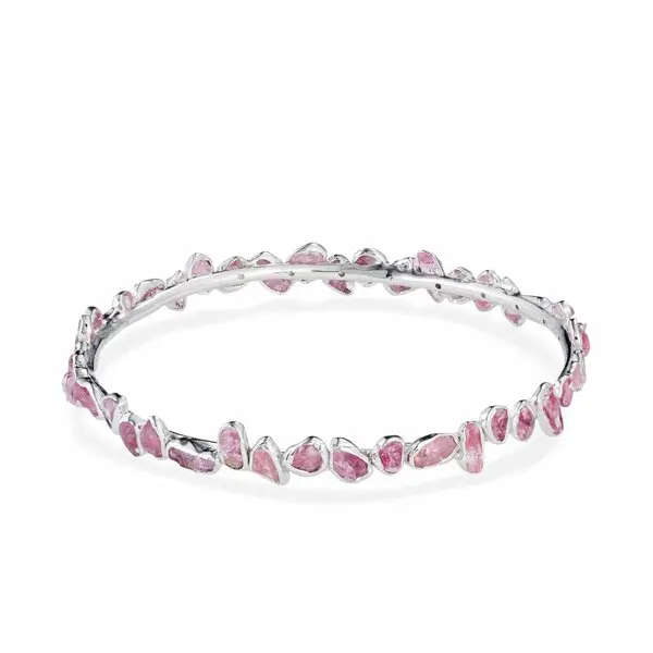 GERMAN KABIRSKI Aten Silver Bangle With Spinel - Pink