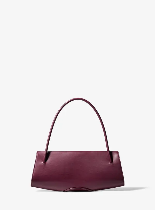 Michael Kors Anna Slim Leather Frame Bag - Red