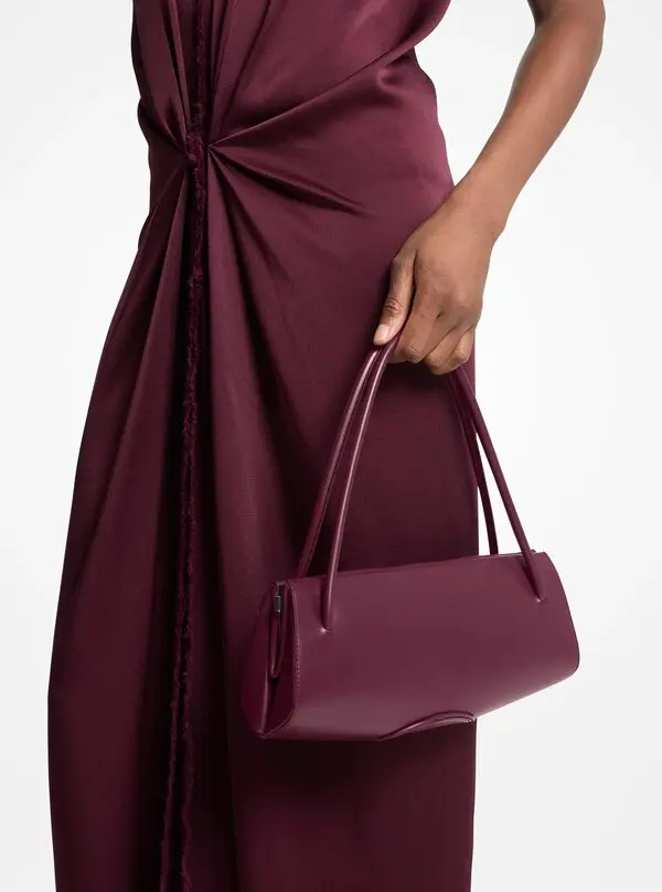 Michael Kors Anna Slim Leather Frame Bag - Red