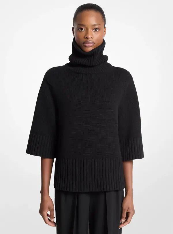Michael Kors Cashmere Funnel-neck Sweater - Black